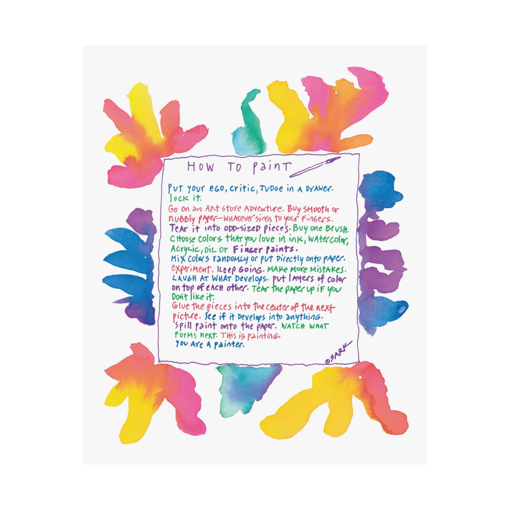 How To Paint by SARK - Premium Matte Art Print – Planet SARK