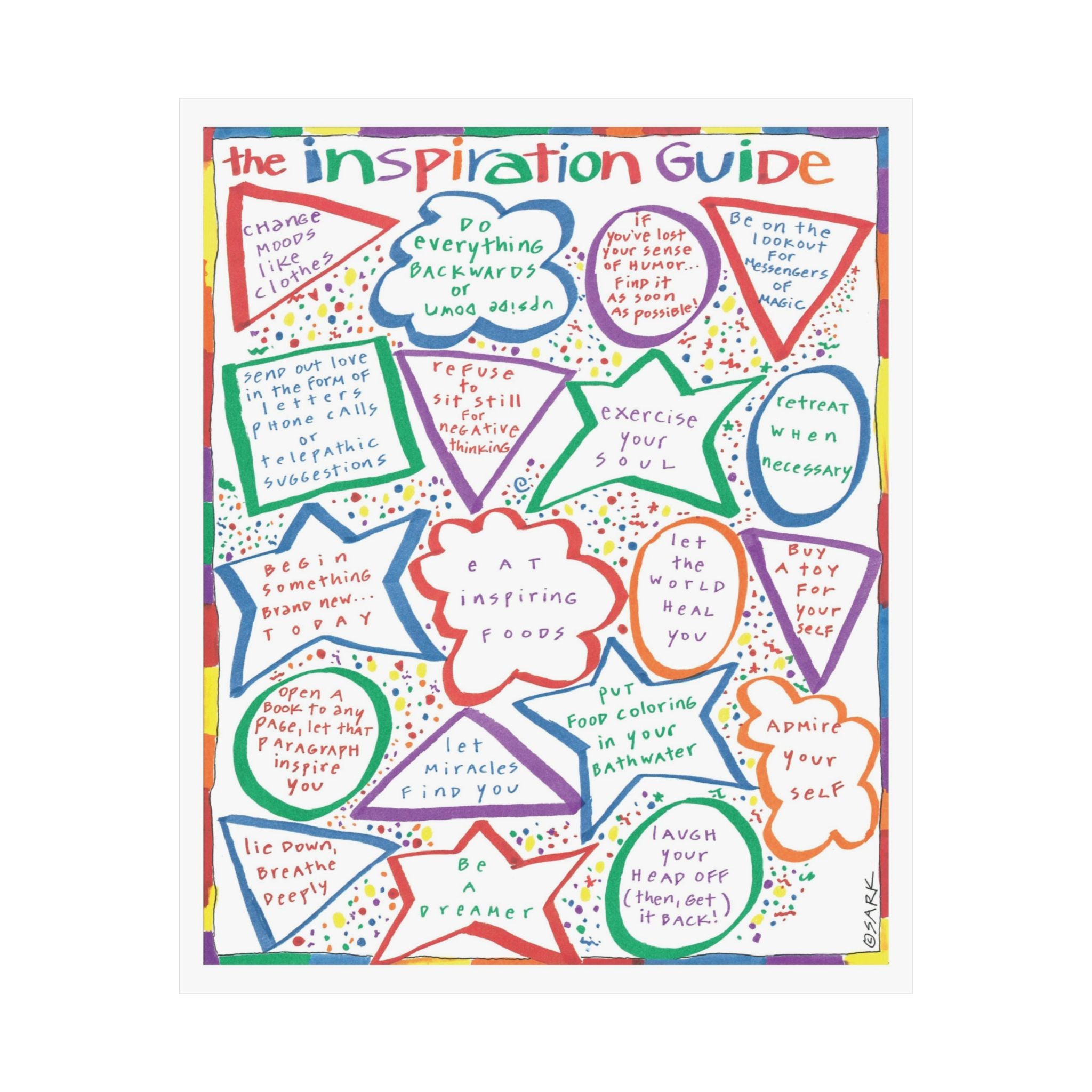 The Inspiration Guide by SARK - Premium Matte Art Print – Planet SARK